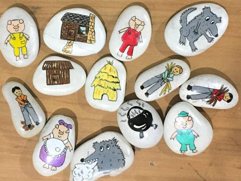 Illustrated story stones for the children of Little + Co - Little+Co